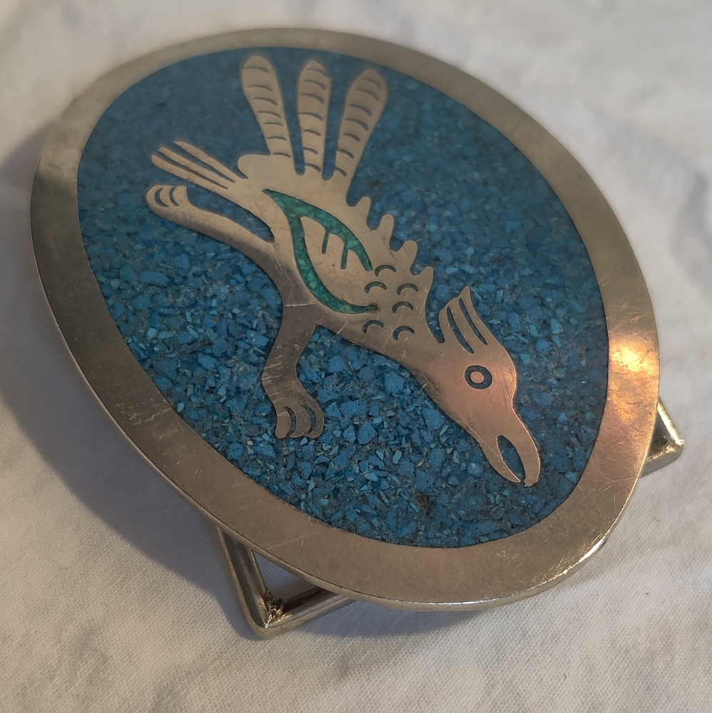 Vintage Roadrunner Belt Buckle - Gem